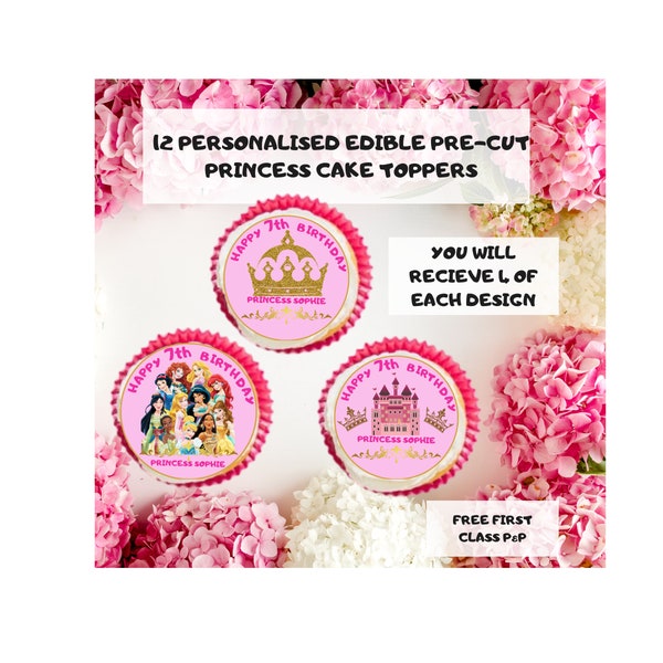 Princess Cake Topper - Etsy UK