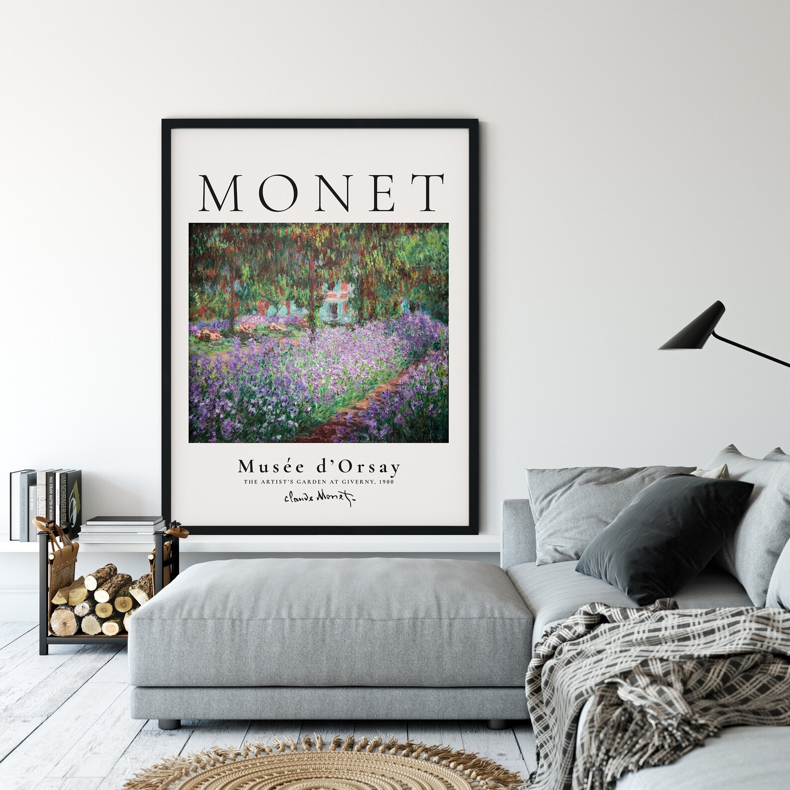 Claude Monet Exhibition Poster, Monets Garden Giverny, Monet Painting ...