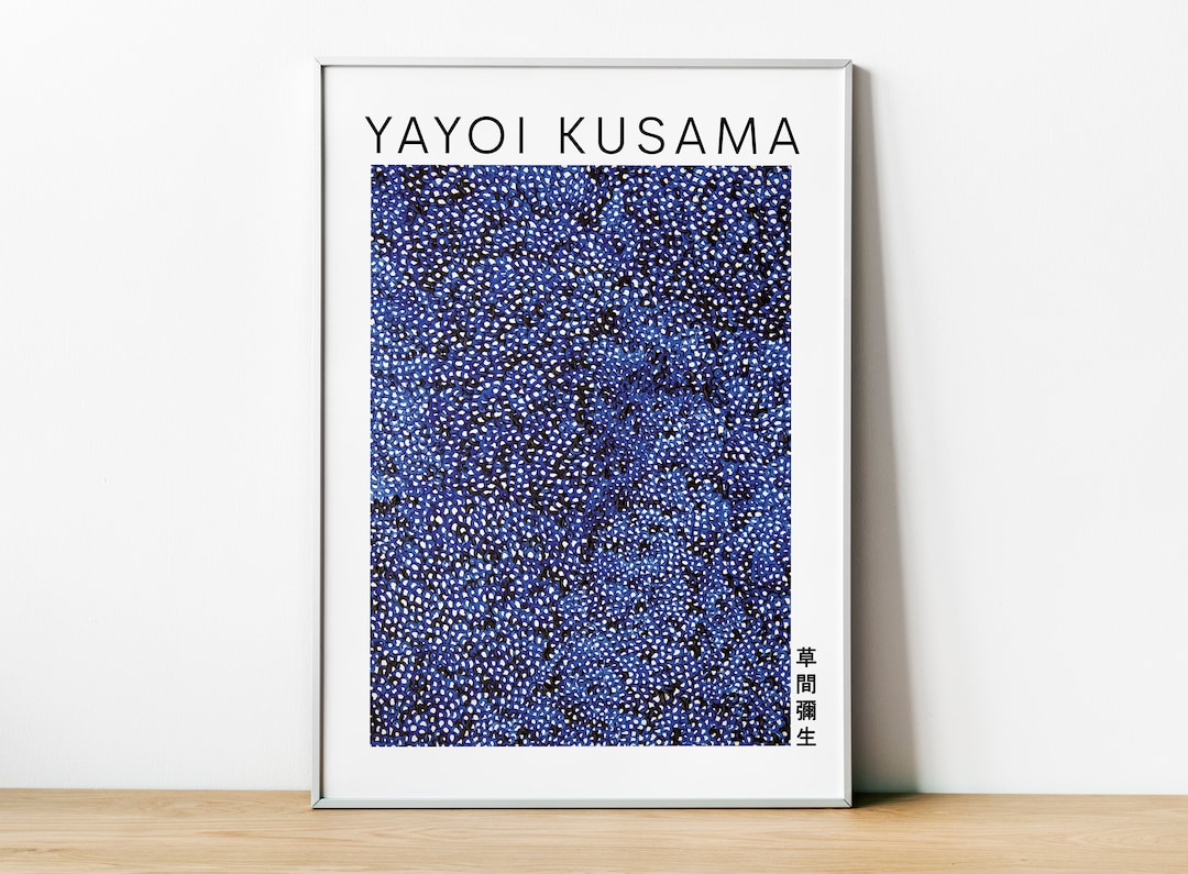 Yayoi Kusama Infinity Nets Blue, Yayoi Kusama Poster Digital Download ...