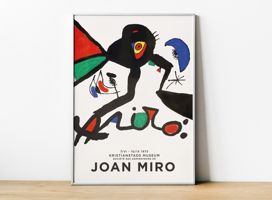 Joan Miro Exposition, Surrealism Poster, Exhibition Art Print 1947 ...