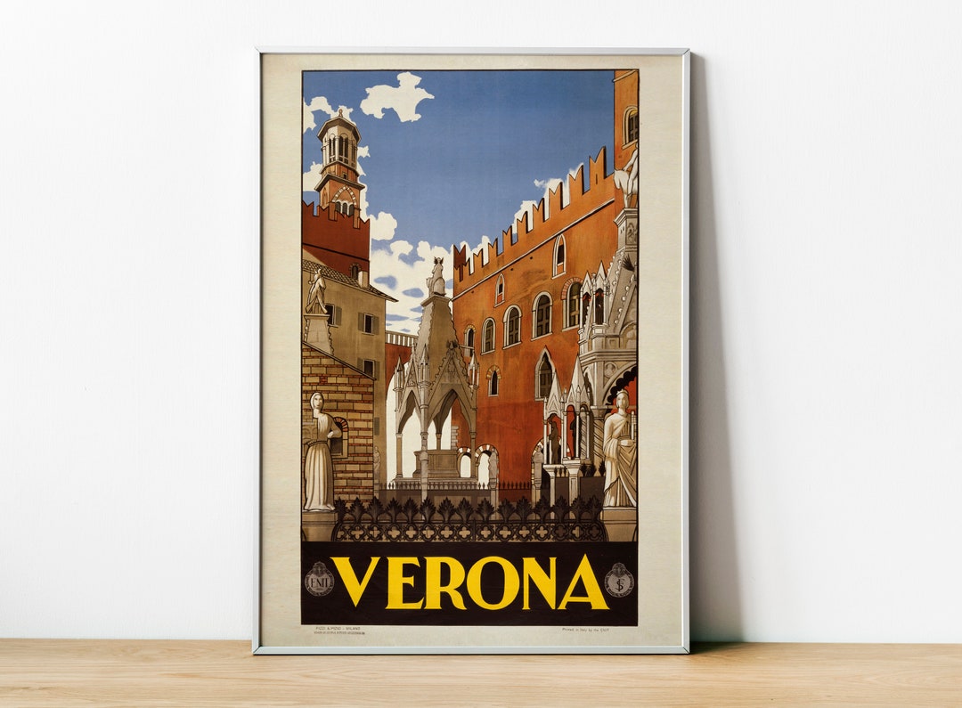 Verona Poster, Wall Art Home Decor, Verona Printable,vintage Travel ...