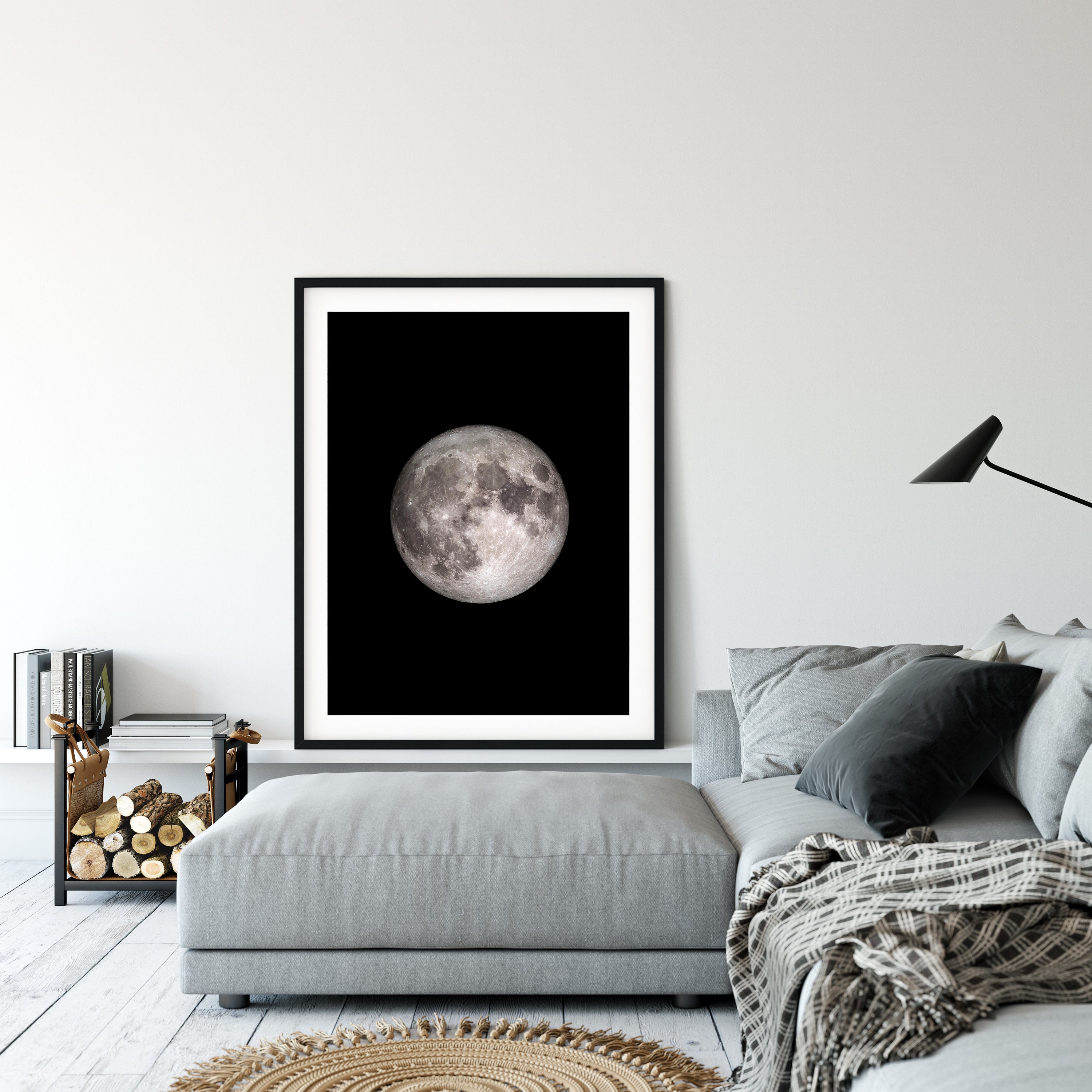 Moon Print Moon Poster Moon From Space Photo NASA Moon Art | Etsy