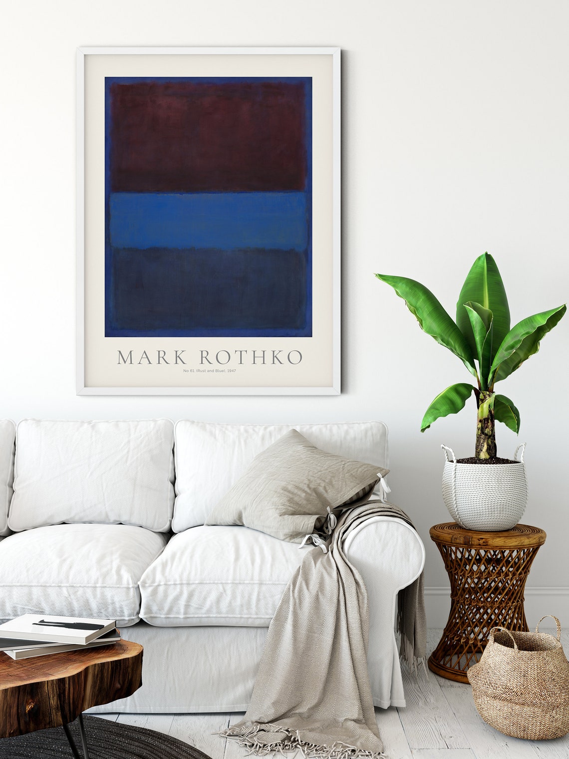 Mark Rothko No 61 Rust and Blue Exhibition Poster Untitled - Etsy UK