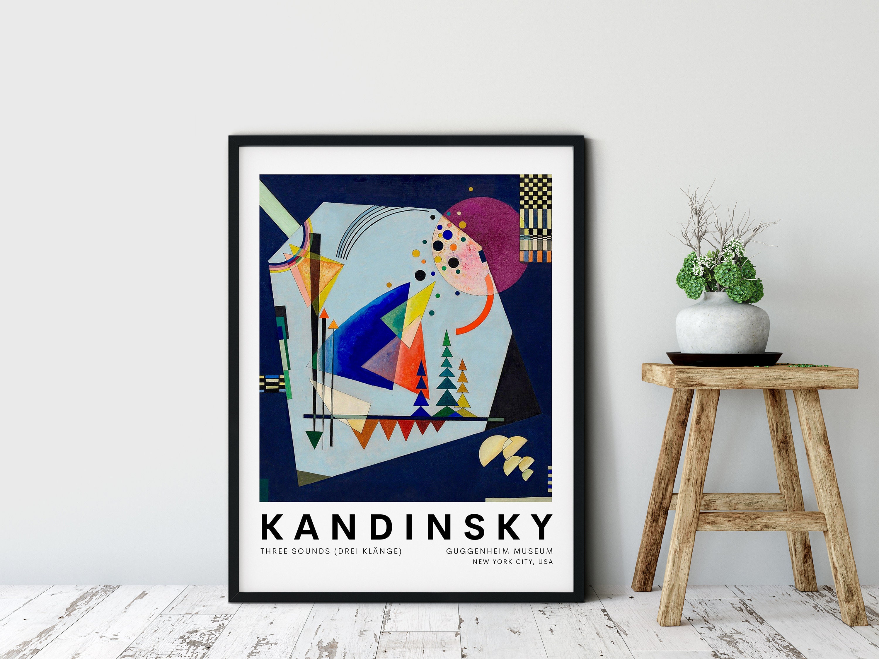 Kandinsky Three Sounds Wassily Kandinsky Exhibition Poster - Etsy