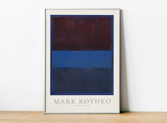 Mark Rothko No 61 Rust and Blue Exhibition Poster Untitled | Etsy