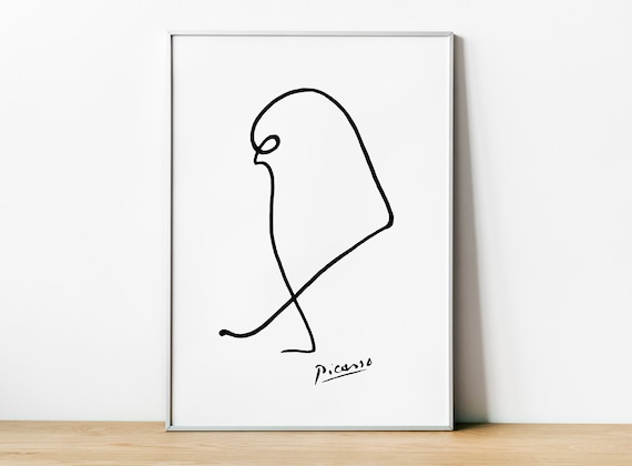 Pablo Picasso Bird Print Minimalist Picasso Print Picasso | Etsy