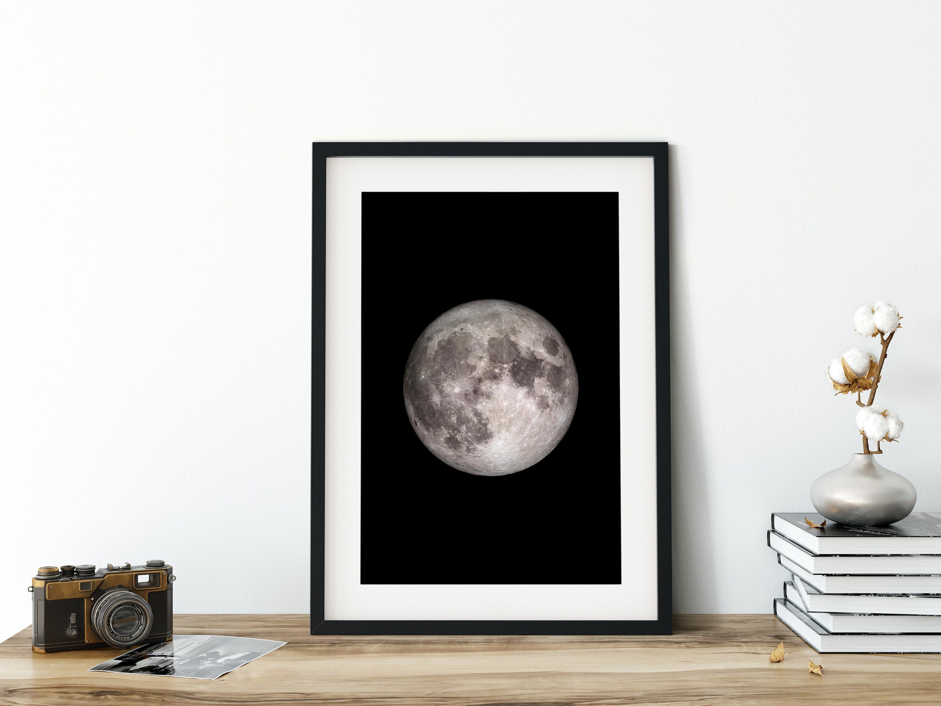Moon Print Moon Poster Moon From Space Photo NASA Moon Art | Etsy
