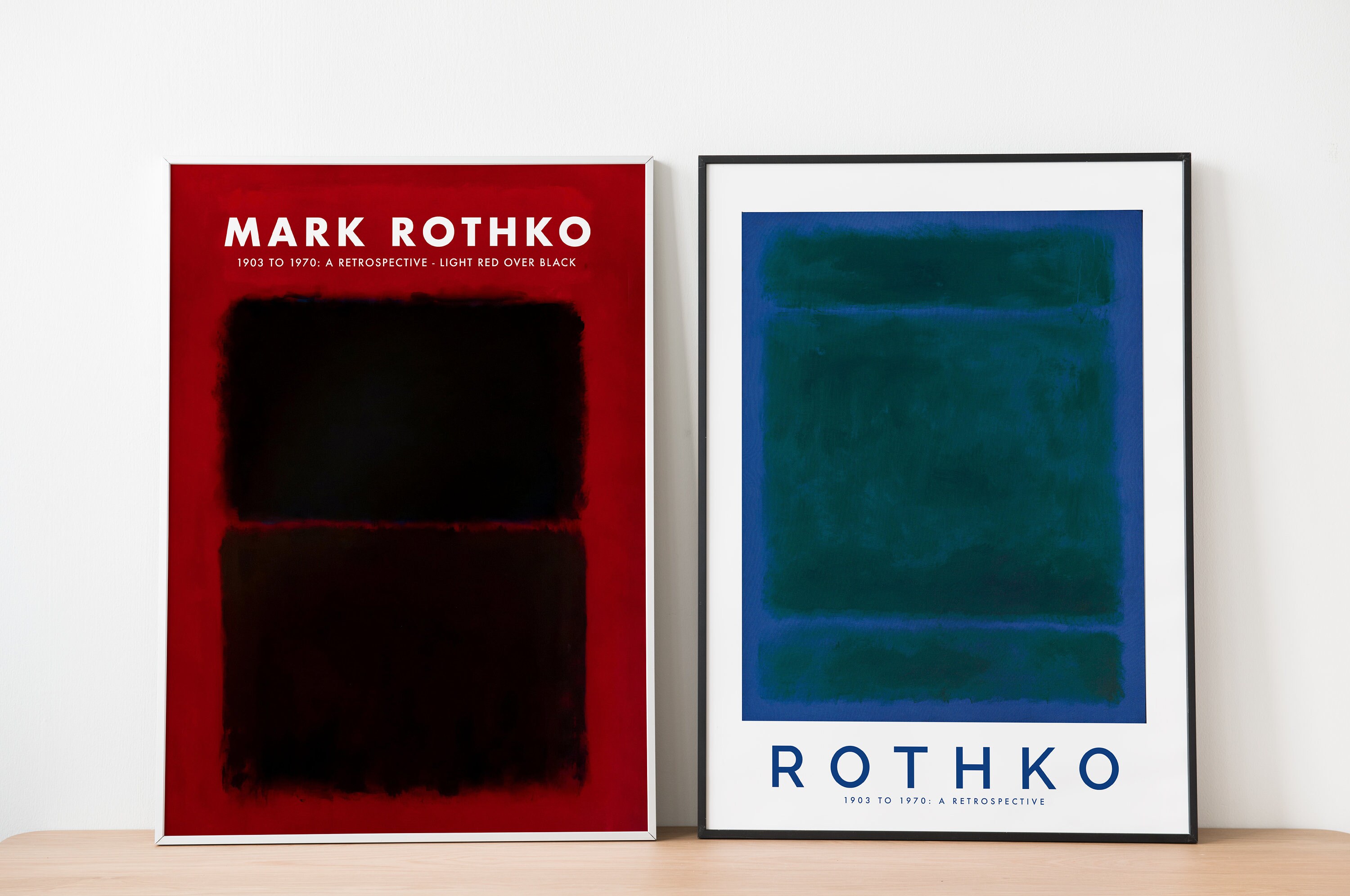 Mark Rothko Exhibition Poster A Retrospective American - Etsy