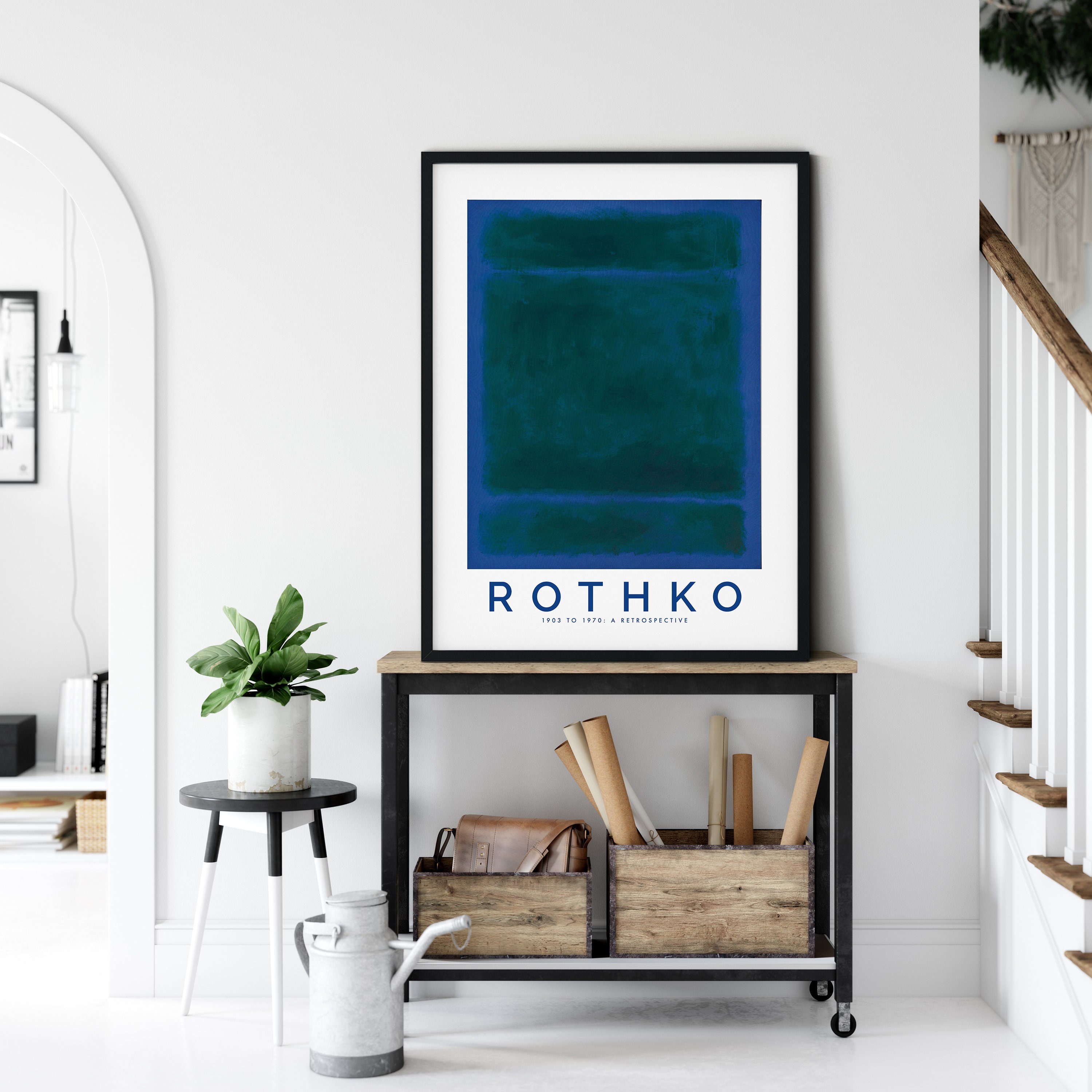 Mark Rothko Exhibition Poster A Retrospective American - Etsy