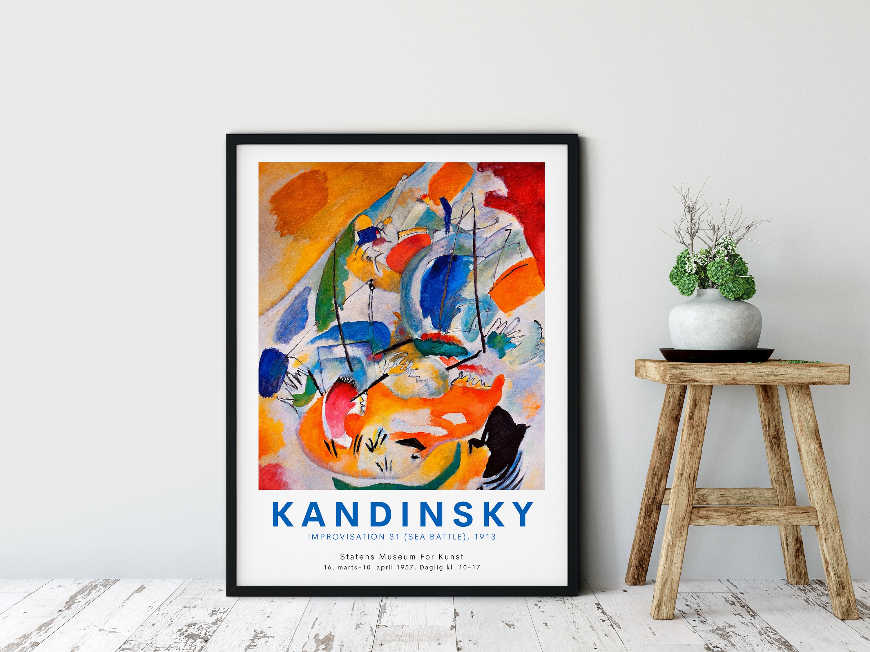 Kandinsky Sea Battle Wassily Kandinsky Exhibition Poster | Etsy