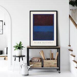 Mark Rothko, No 61, Rust and Blue, Exhibition Poster, Untitled Print ...