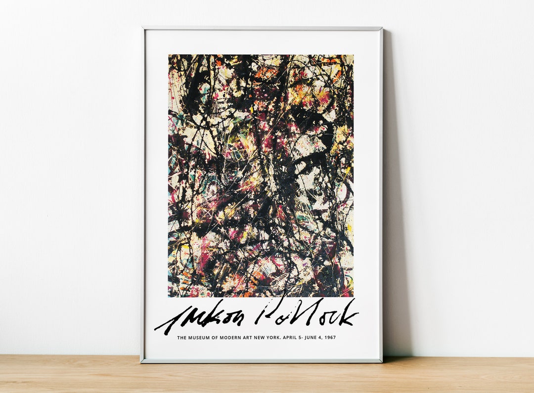 Jackson Pollock Poster, Abstract Expressionism Print, Jackson Pollock ...