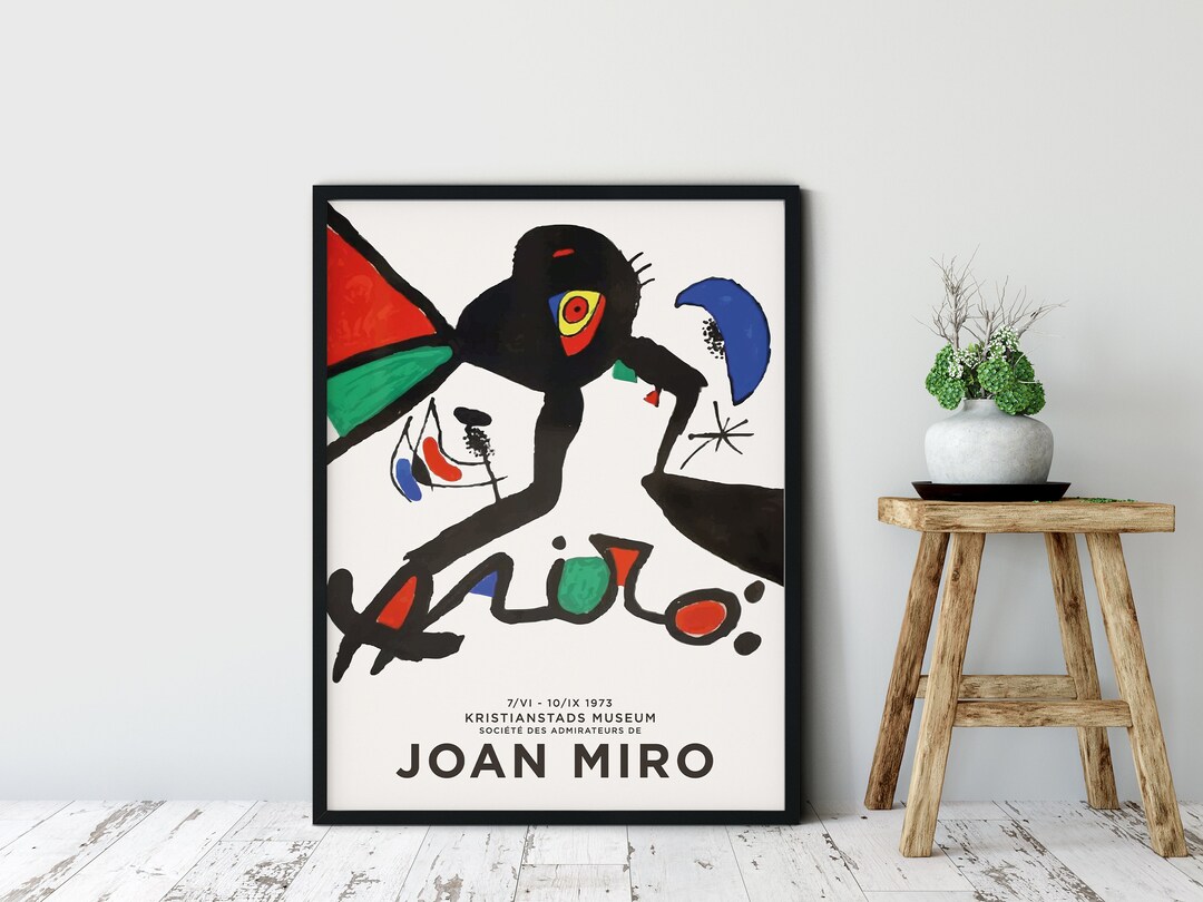 Joan Miro Exposition, Surrealism Poster, Exhibition Art Print 1947 ...