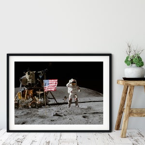 Apollo 15 Moon Landing,neal Armstrong, Buzz Aldrin, Space Module Poster ...