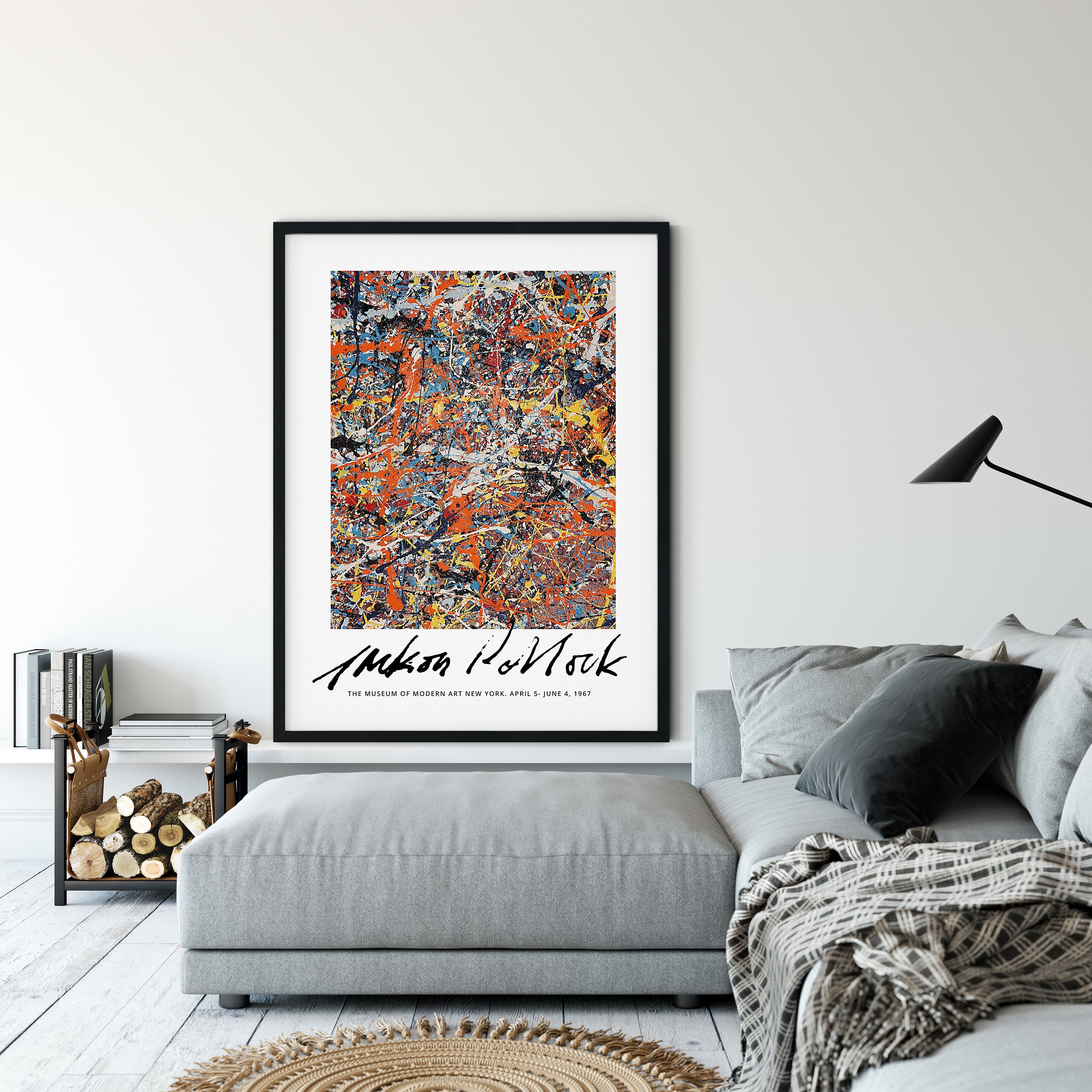 Jackson Pollock Poster Abstract Expressionism Print Jackson | Etsy