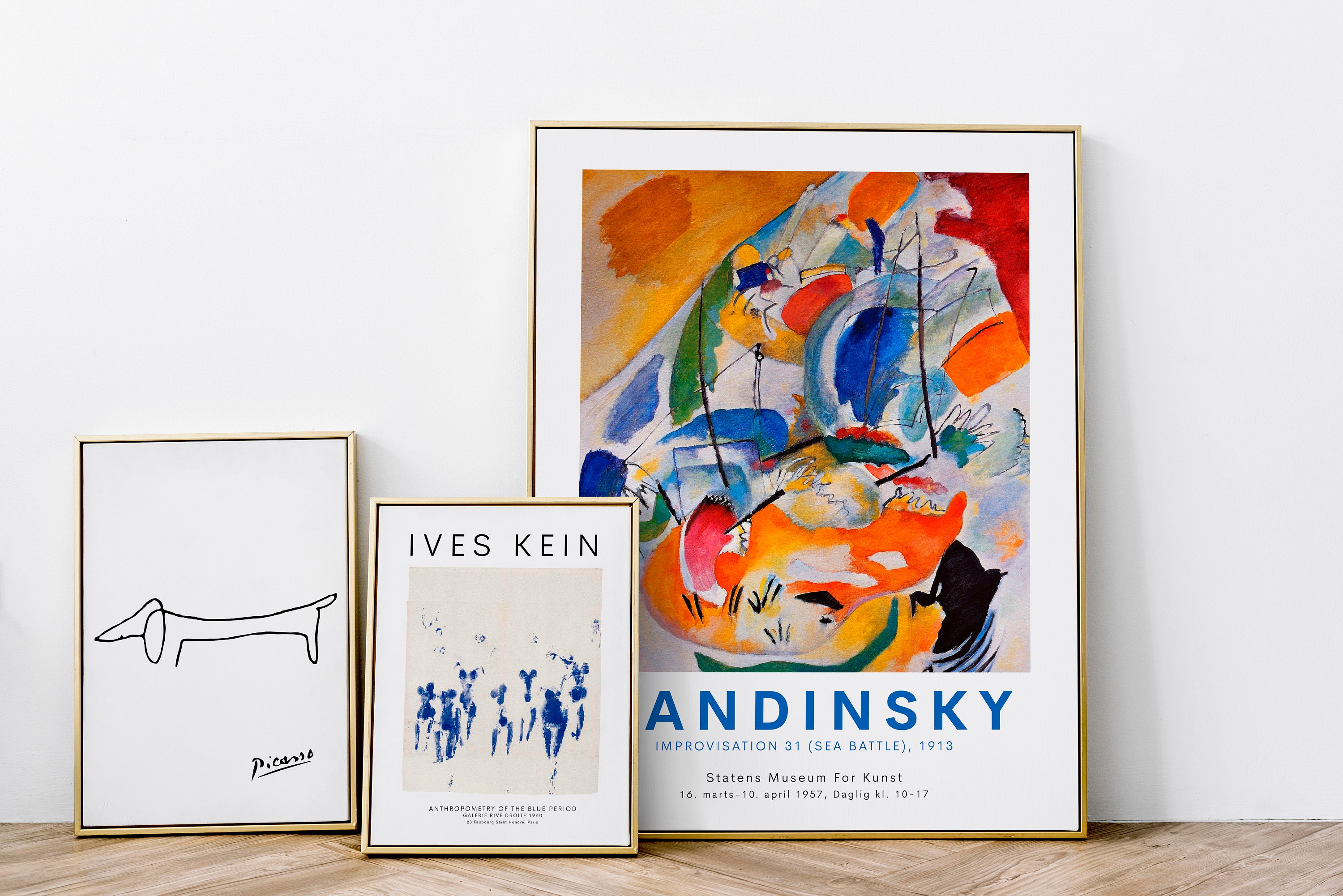 Kandinsky Sea Battle Wassily Kandinsky Exhibition Poster | Etsy