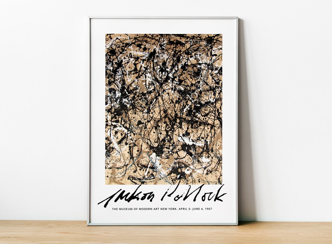 Jackson Pollock Poster, Abstract Expressionism Print, Jackson Pollock ...