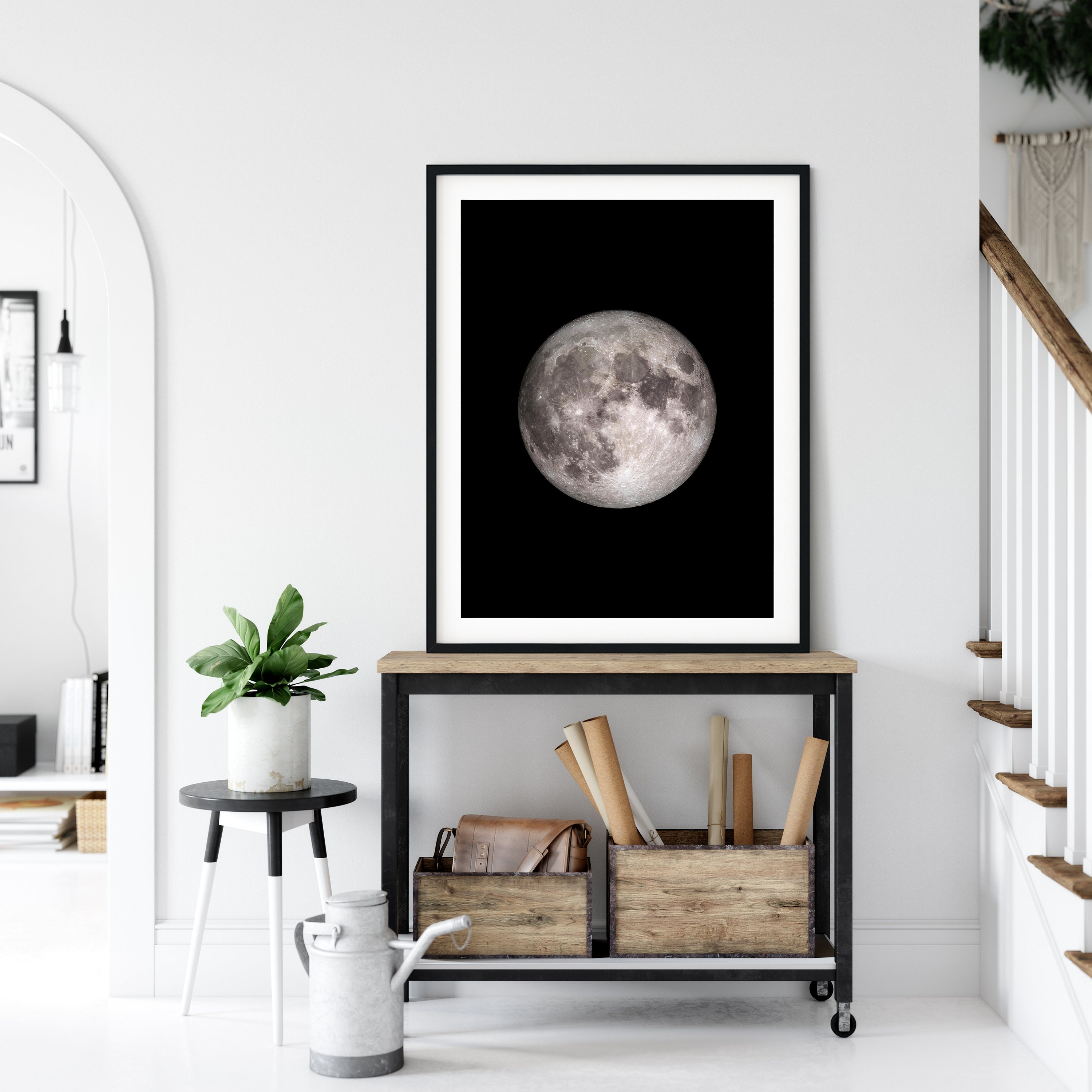 Moon Print Moon Poster Moon From Space Photo NASA Moon Art | Etsy