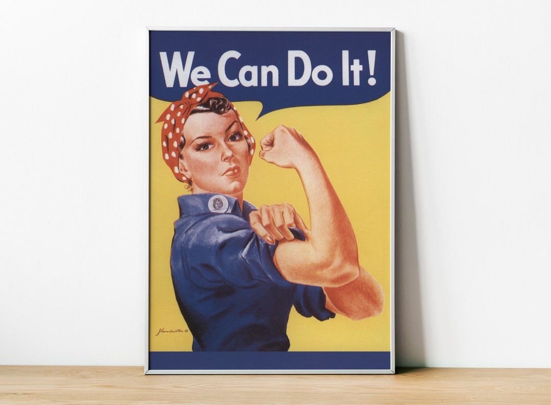 We Can Do It Print, Rosie the Riveter World War Poster, War Propaganda ...
