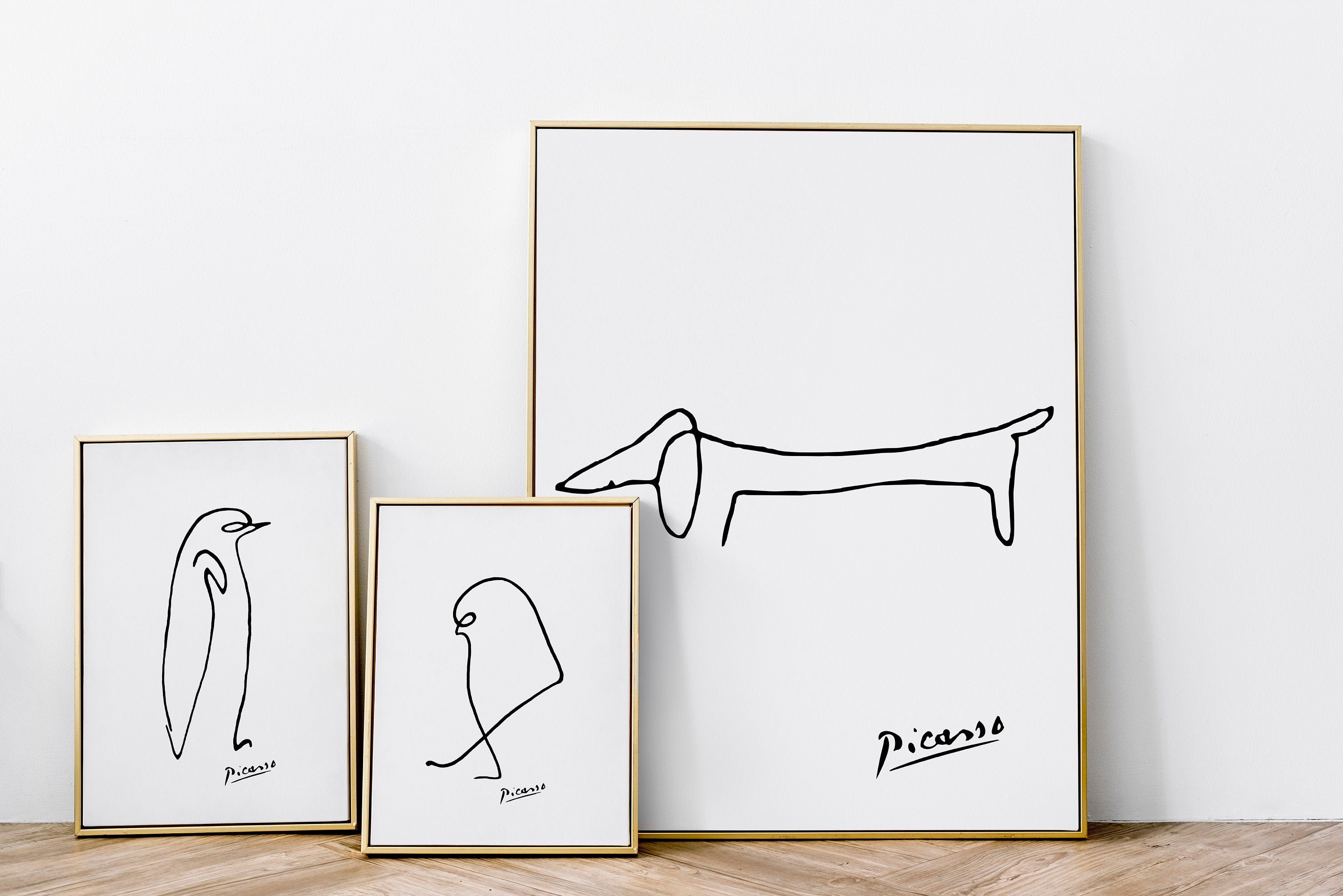 Pablo Picasso Line Art Printssetsminimalist Picasso Print - Etsy