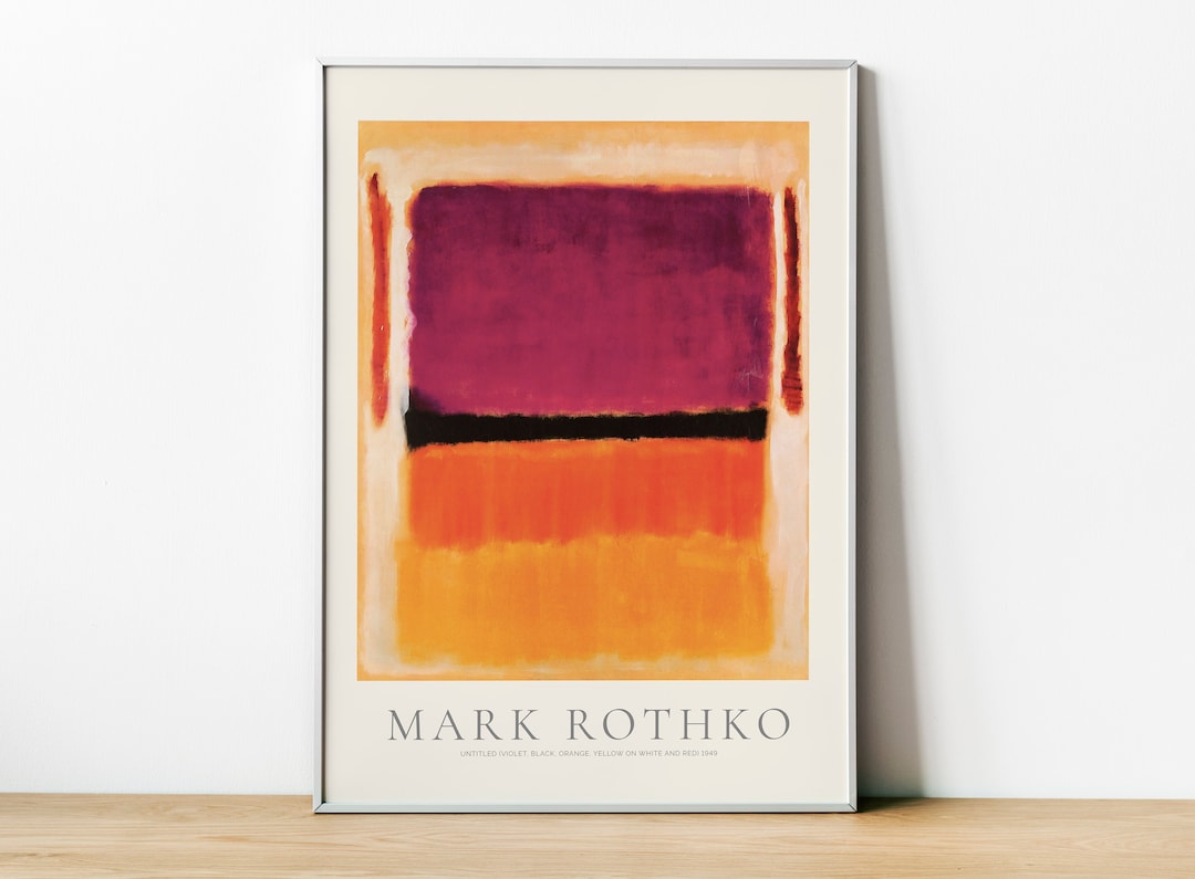 Mark Rothko, A Retrospective, Exhibition Poster, Untitled Print ...