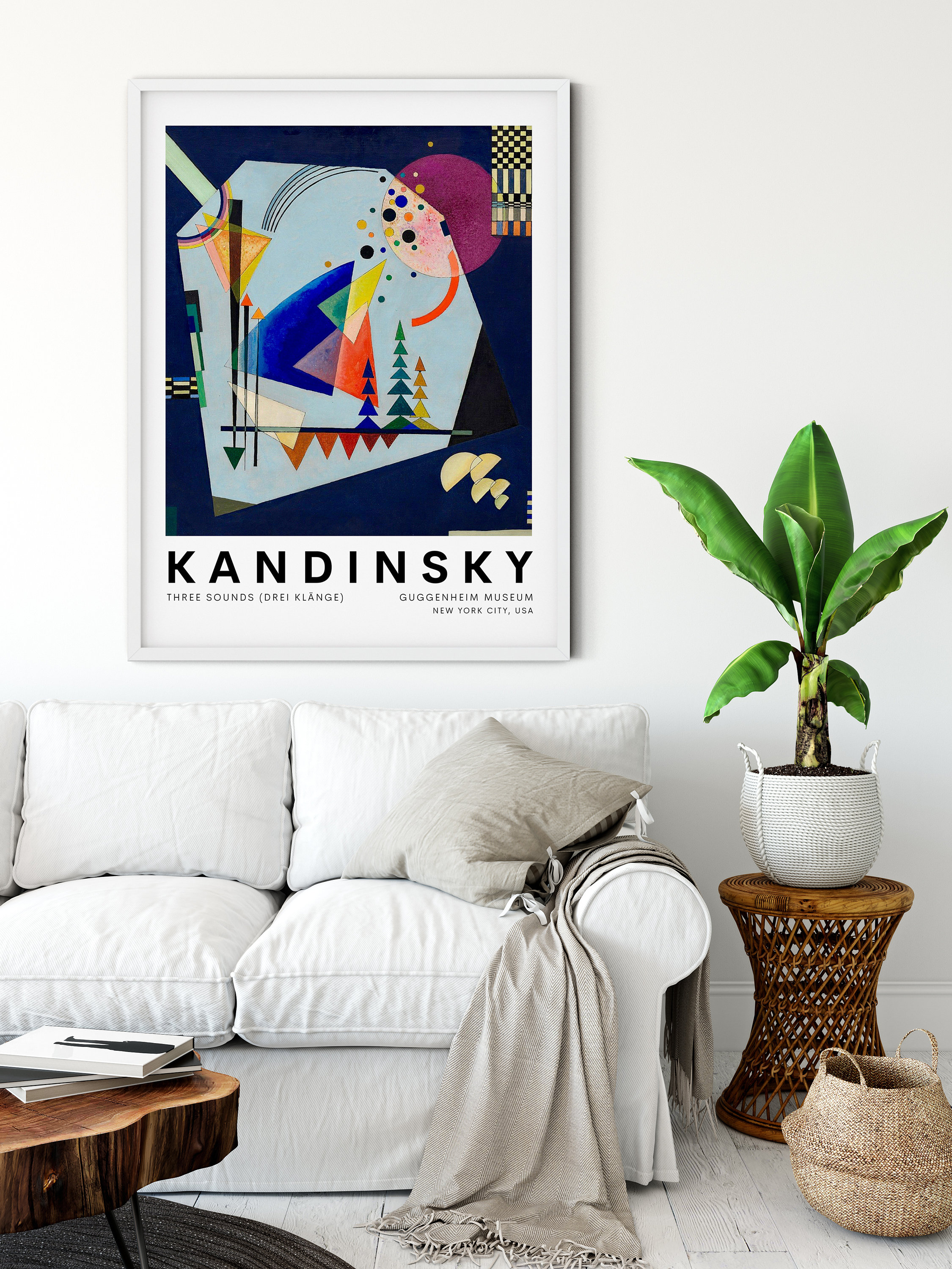 Kandinsky Three Sounds Wassily Kandinsky Exhibition Poster | Etsy