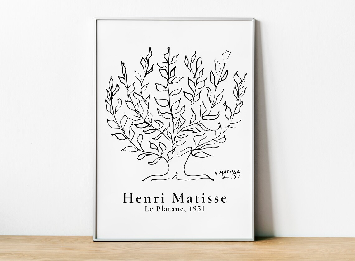 Matisse Print La Platane the Plain Tree 1951 Serigraph - Etsy UK