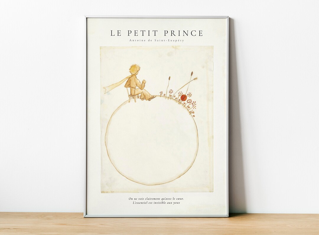 The Little Prince, French Poster Le Petit Prince, FRENCH Quote Poster ...