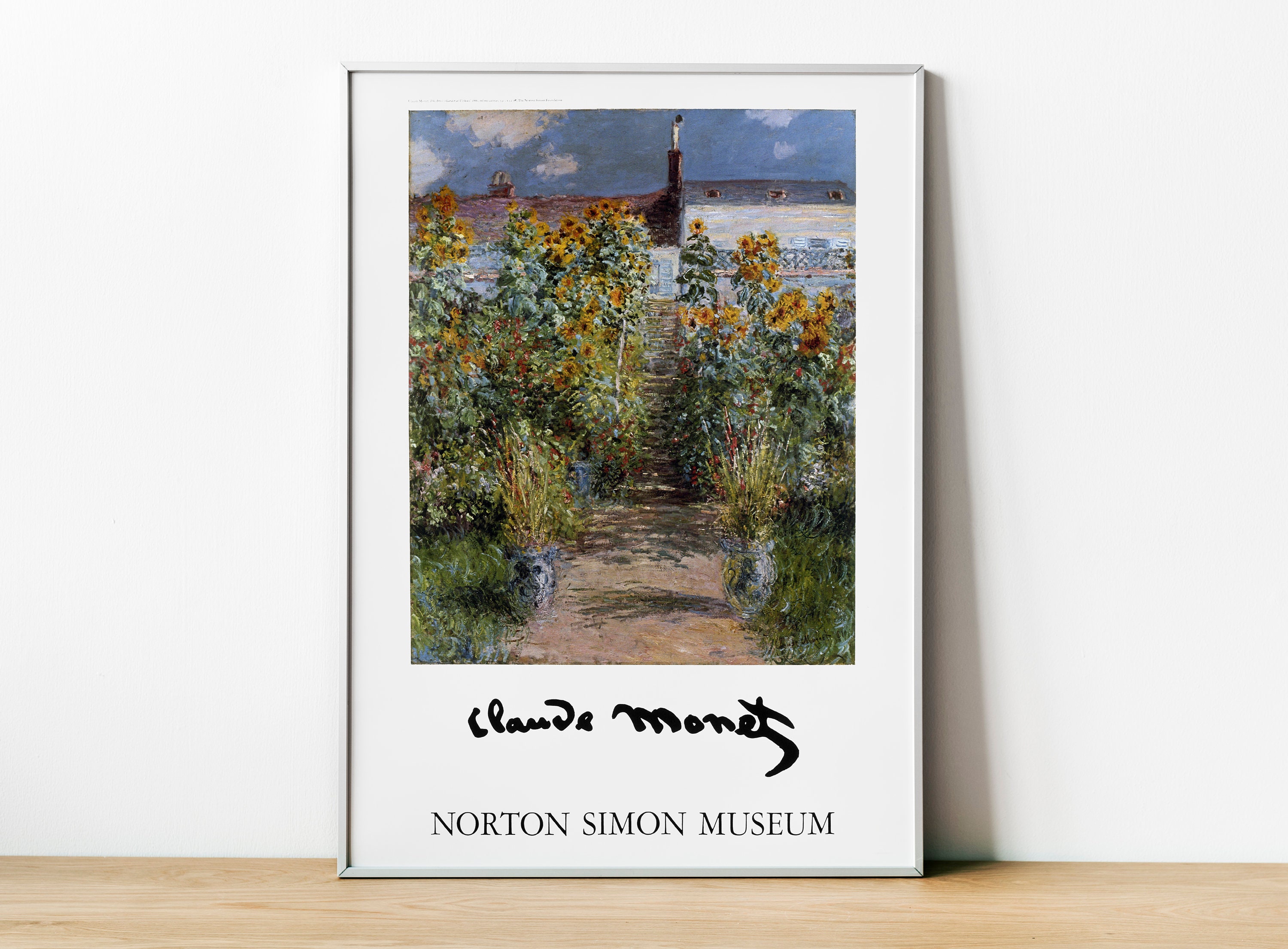 Cartel de la exposición de Claude Monet El jardín del artista | Etsy
