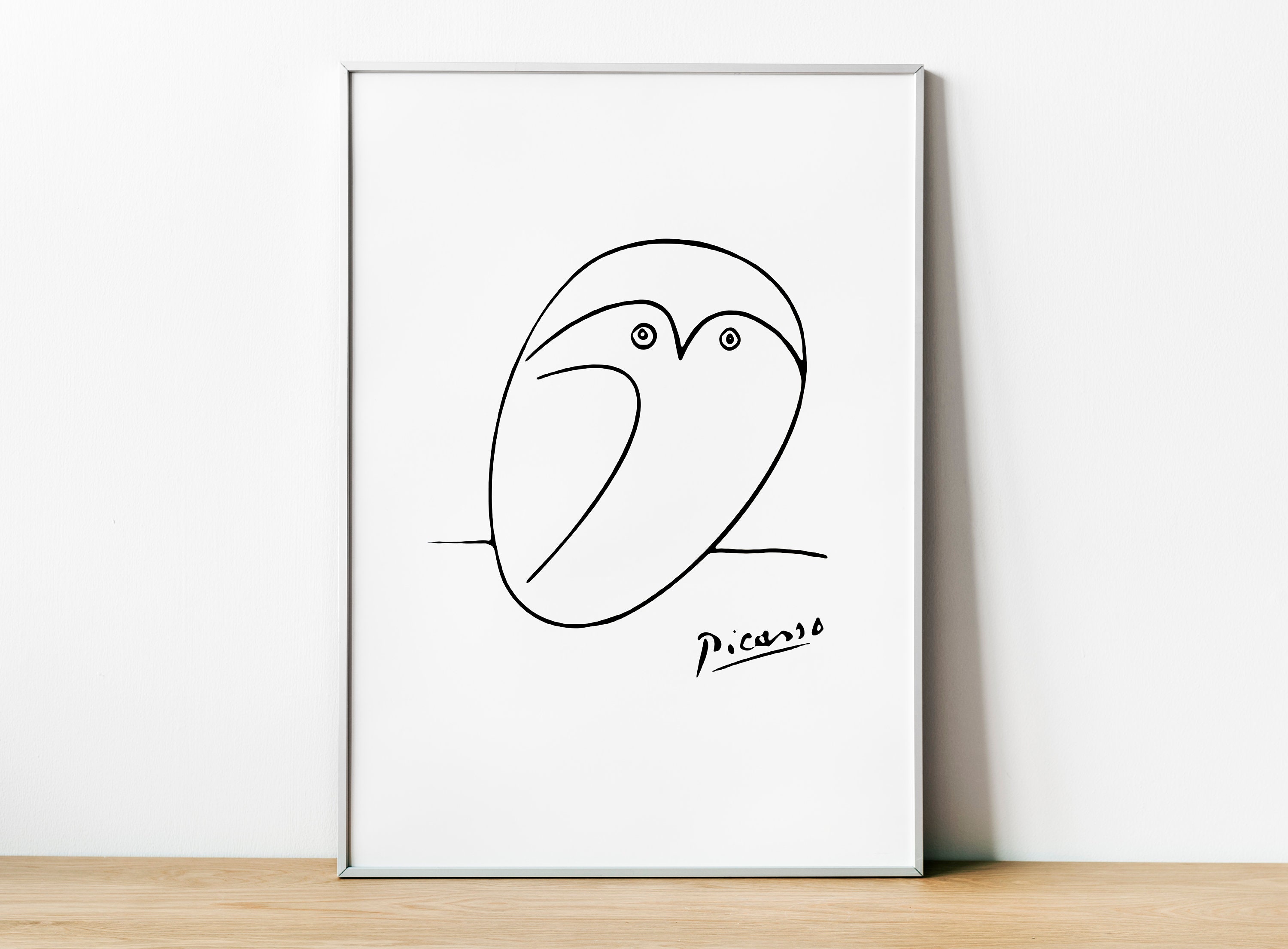 Pablo Picasso Owl Print Minimalist Picasso Print Picasso - Etsy