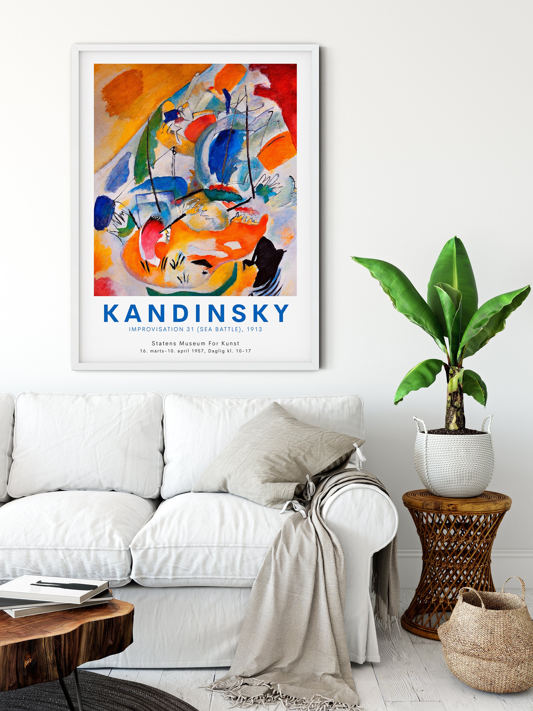 Kandinsky Sea Battle Wassily Kandinsky Exhibition Poster | Etsy