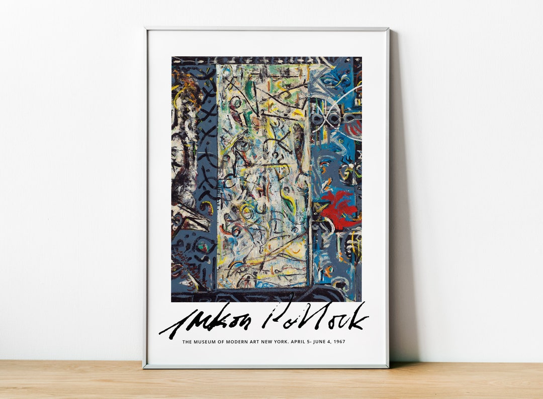 Jackson Pollock Poster, Abstract Expressionism Print, Jackson Pollock ...