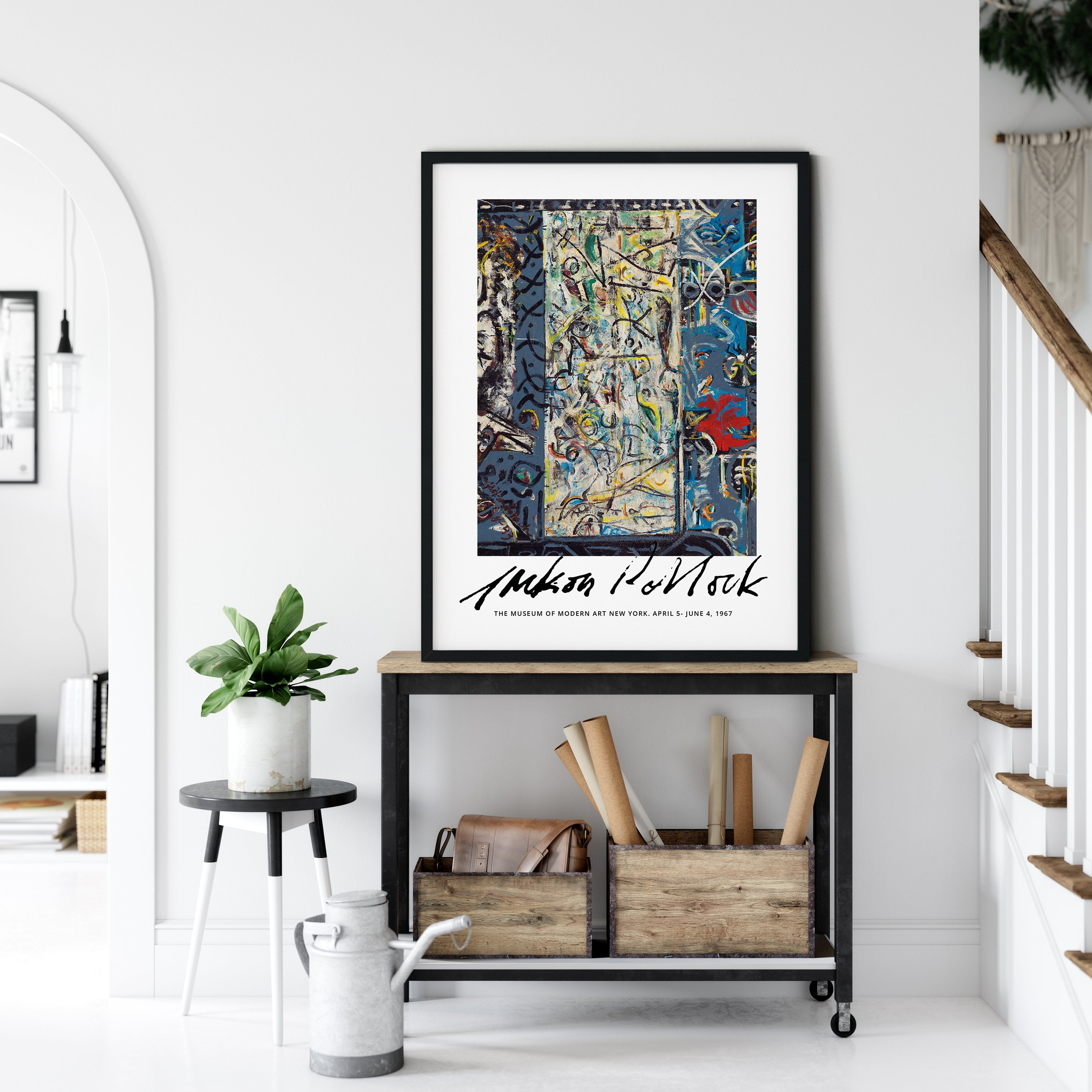 Jackson Pollock Poster, Abstract Expressionism Print, Jackson Pollock ...