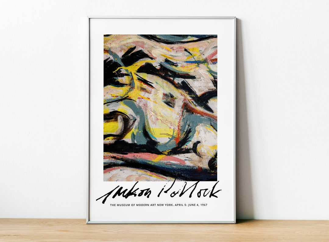Jackson Pollock Poster, Abstract Expressionism Print, Jackson Pollock ...