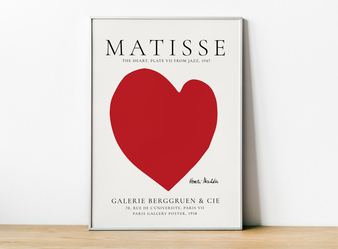 Henri Matisse, the Heart, Matisse Poster, Matisse Framed Print, Mid ...