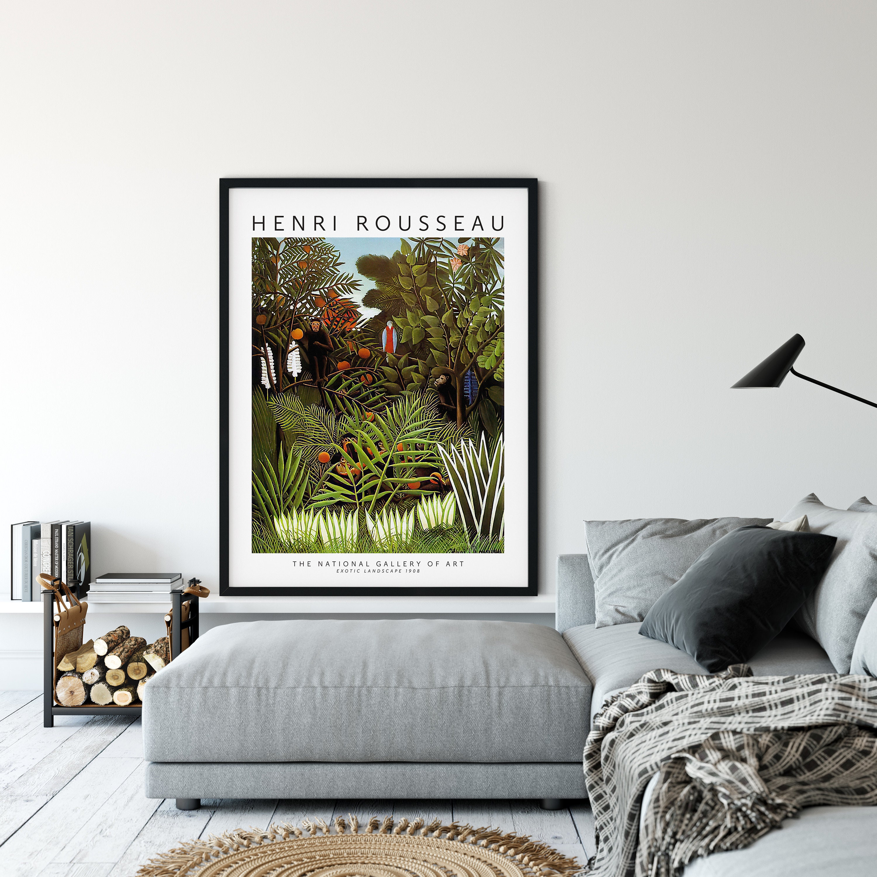 Henri Rousseau Poster Exotic Landscape Henri Rousseau - Etsy