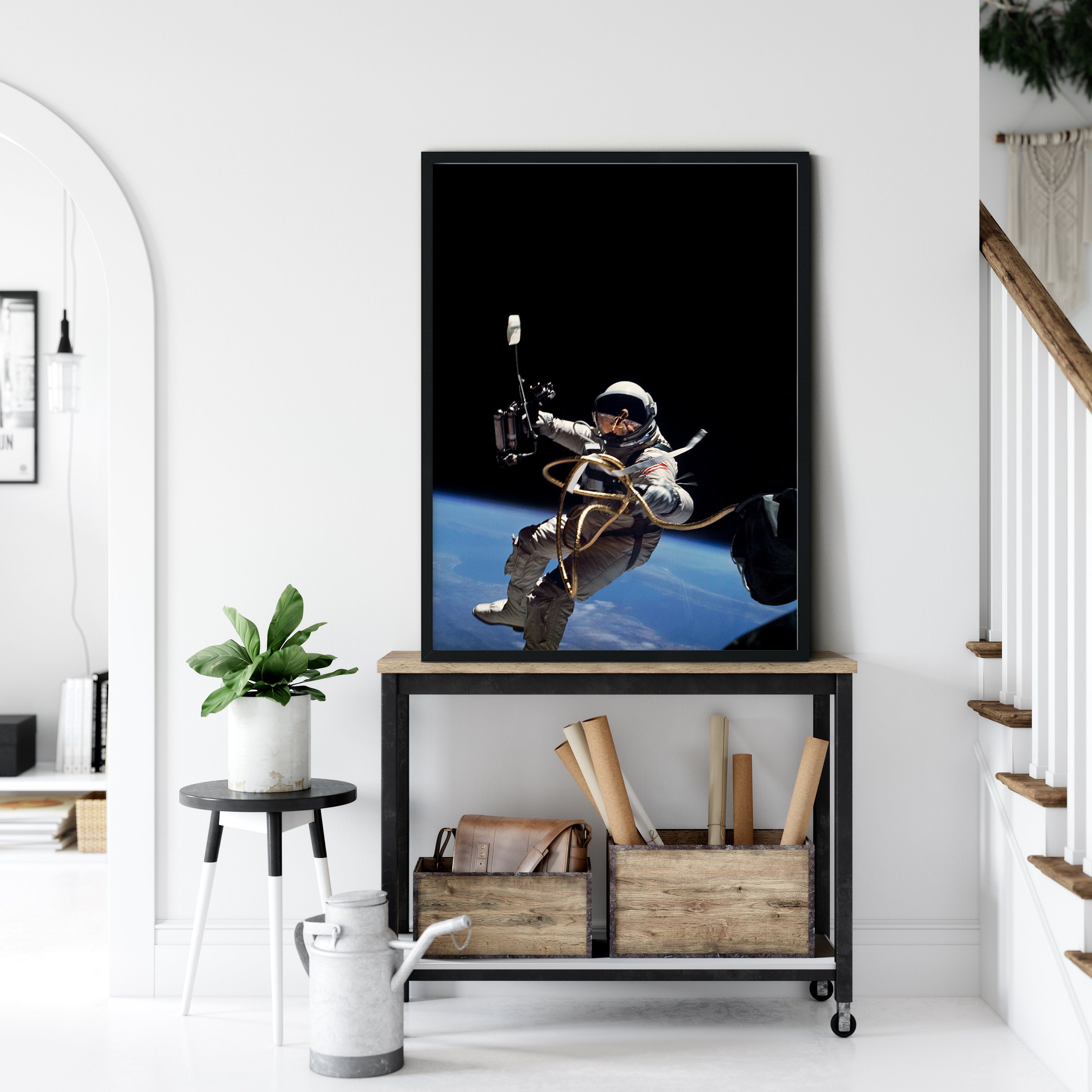 Ed White First American Space Walk Astronaut Print - Etsy