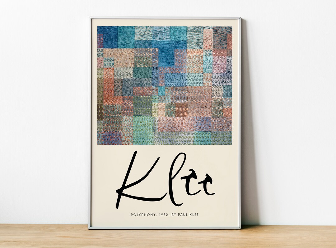 Paul Klee Polyphony Exhibition Poster, Abstract Wall Art (digital ...