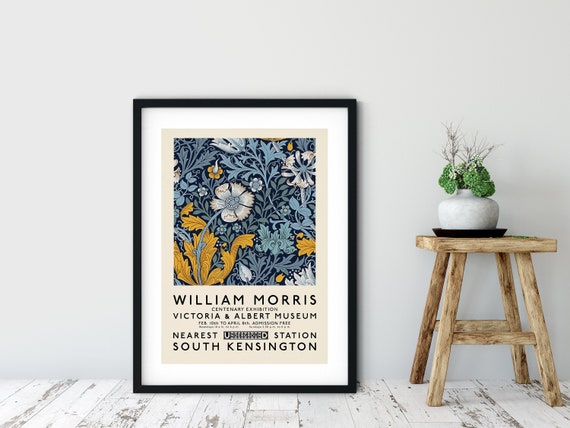 William Morris Exhibition Poster The Victoria and Albert | Etsy