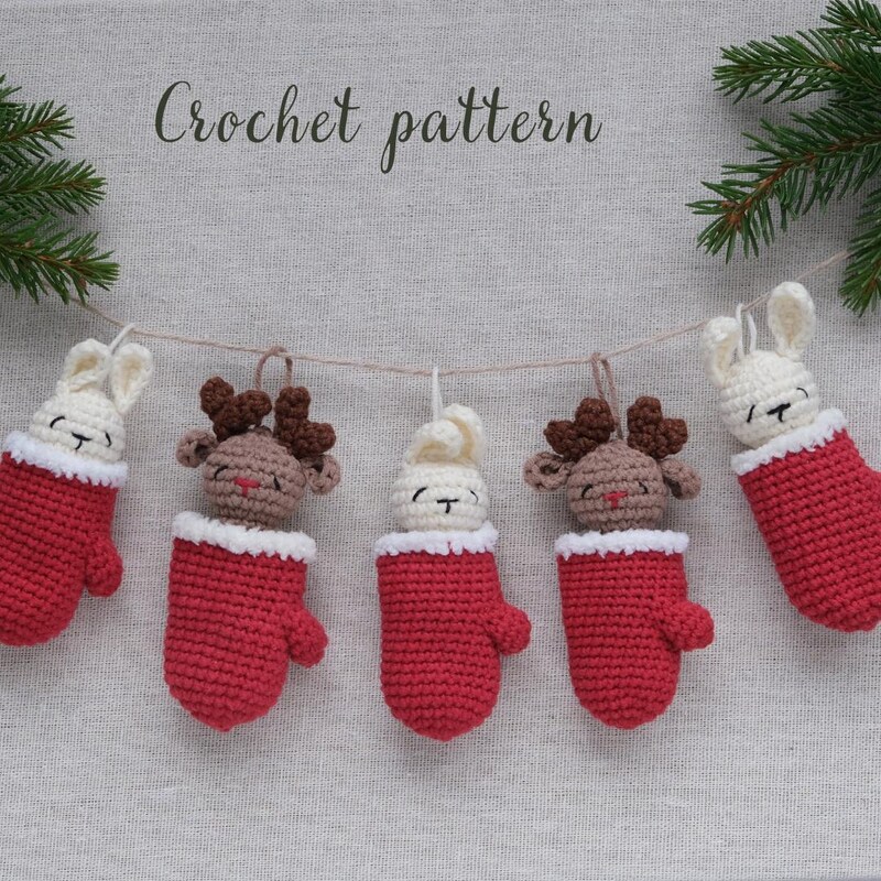 Mitten Garland - Etsy