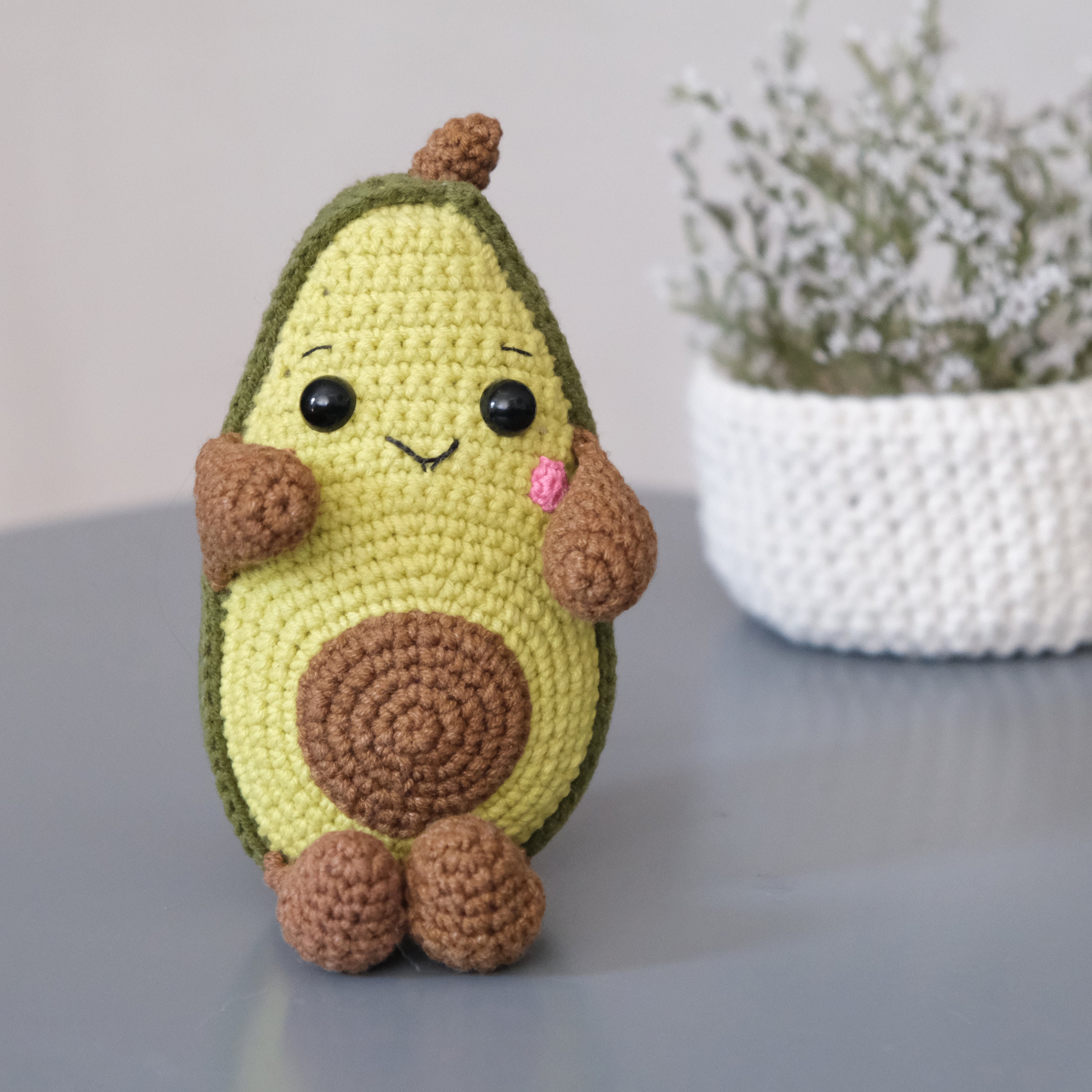 Avocado Crochet Pattern PDF, Amigurumi Food Vegetable, Cute Veggie Crochet Pattern, Amigurumi ...