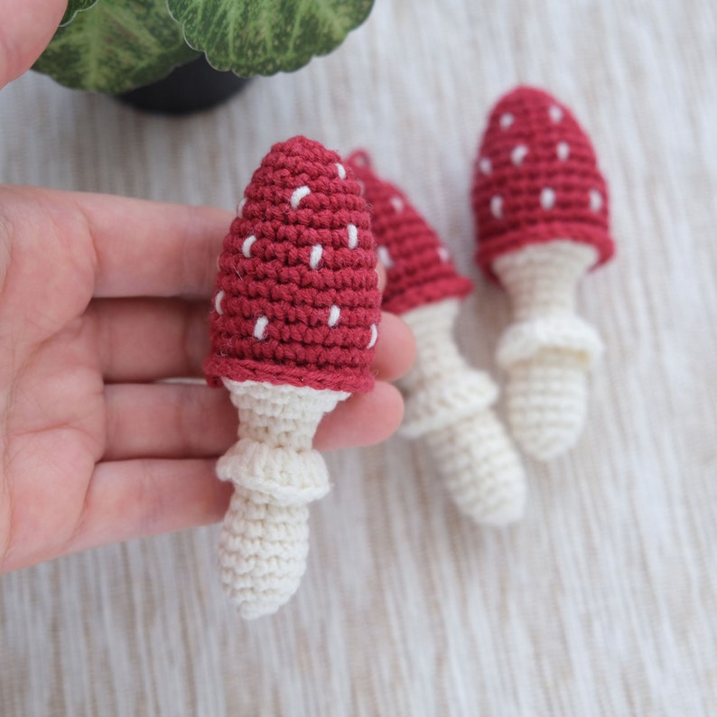 Mini Mushroom Pattern Easy Crochet Pattern, Amigurumi Pdf in English ...