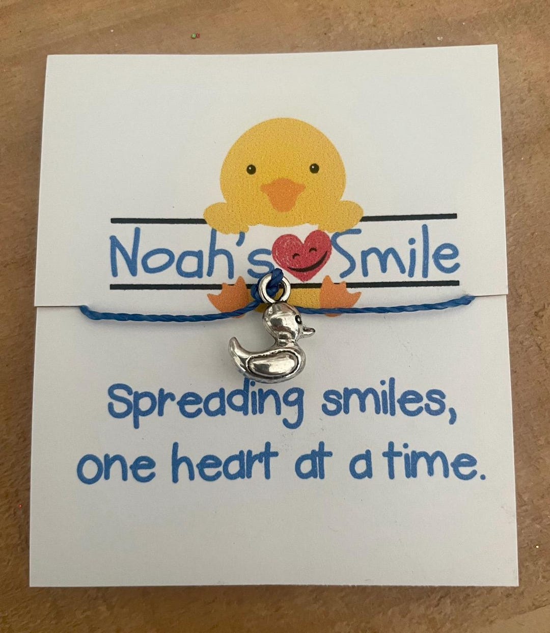 Congenital Heart Defect Awareness Noah’s Smile Silver Duck String ...