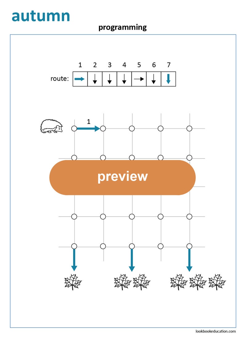Workbook Autumn Digital File - Etsy