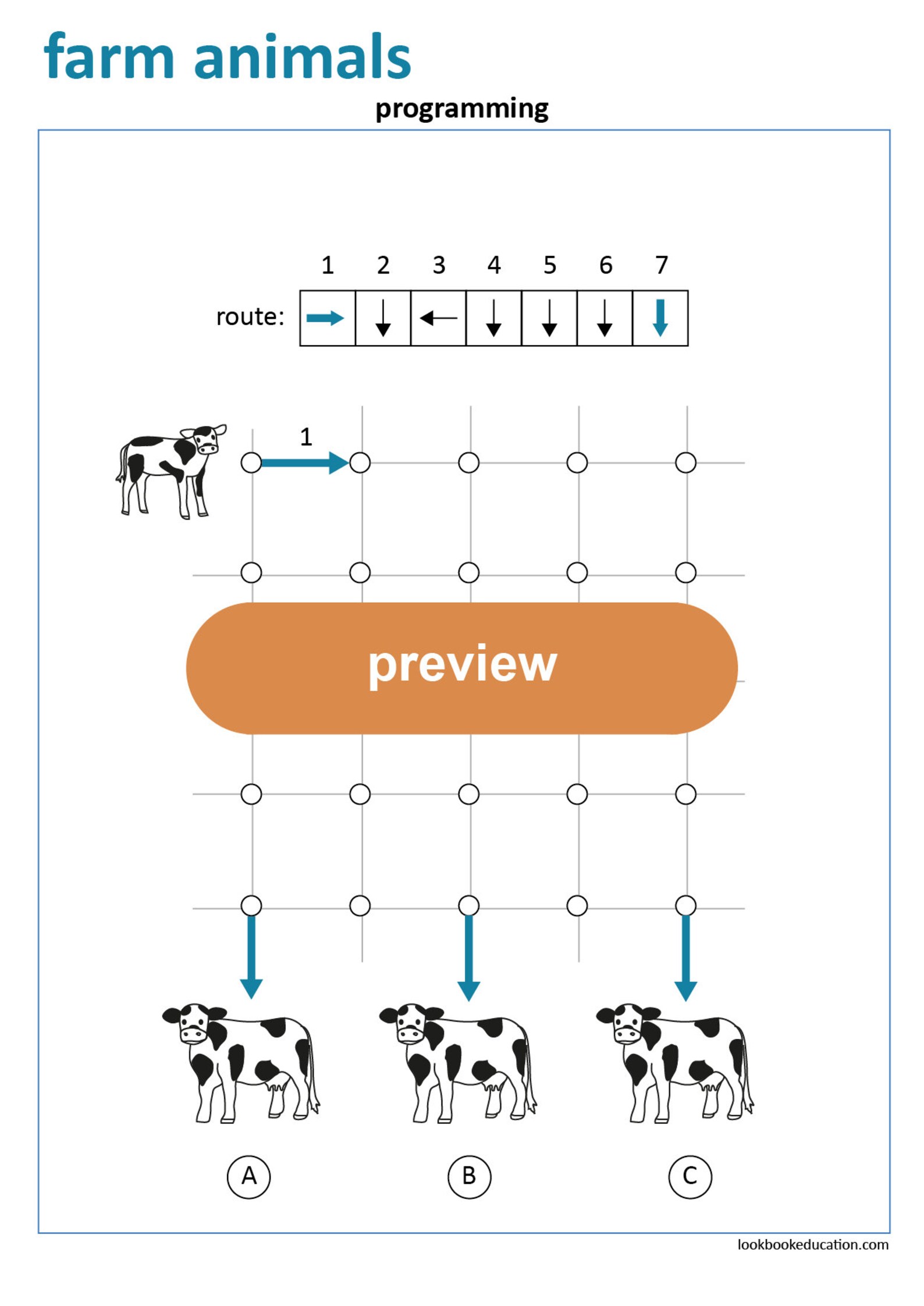 Workbook Farm Animals Digital File - Etsy Canada