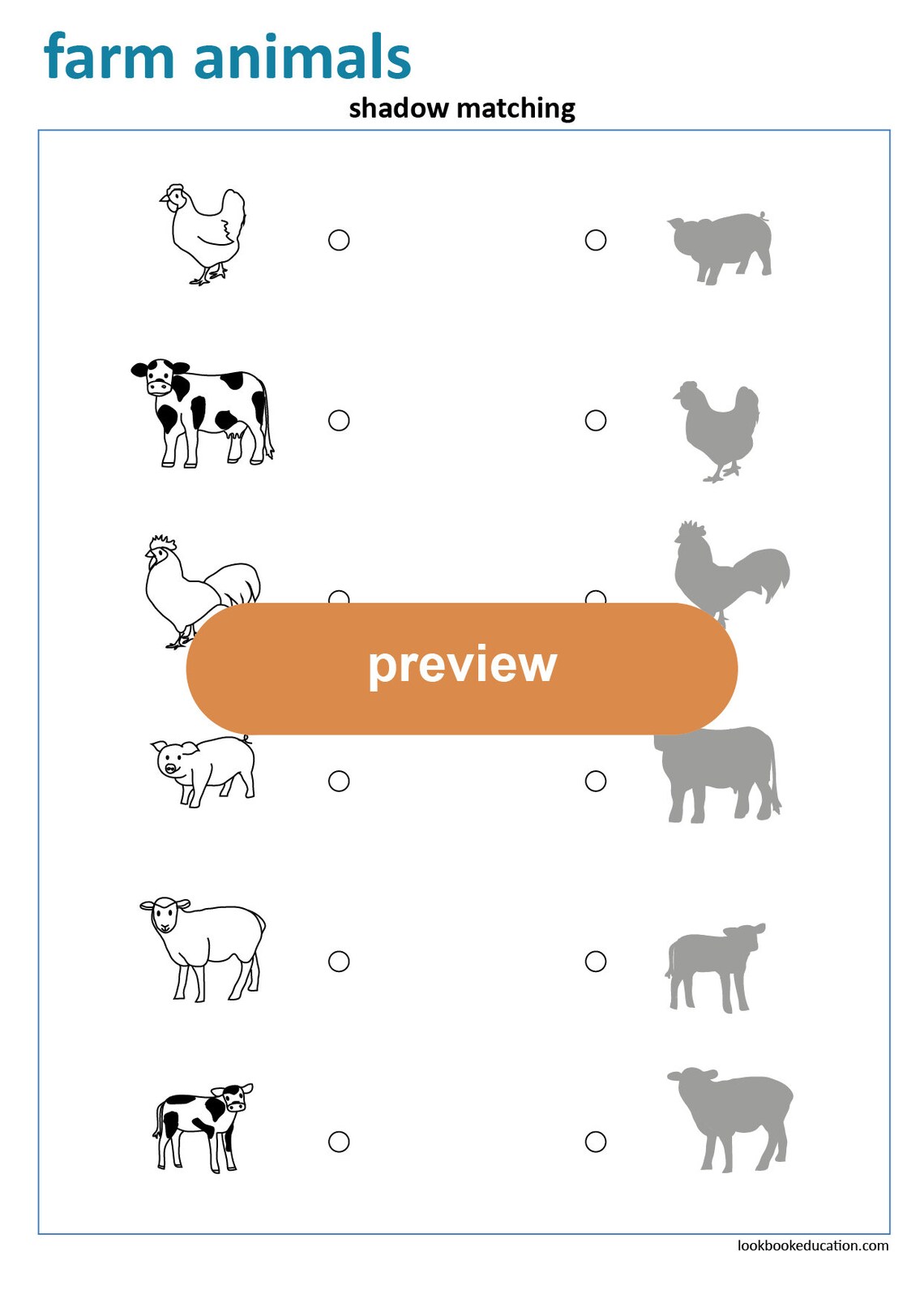 Workbook Farm Animals Digital File - Etsy Canada