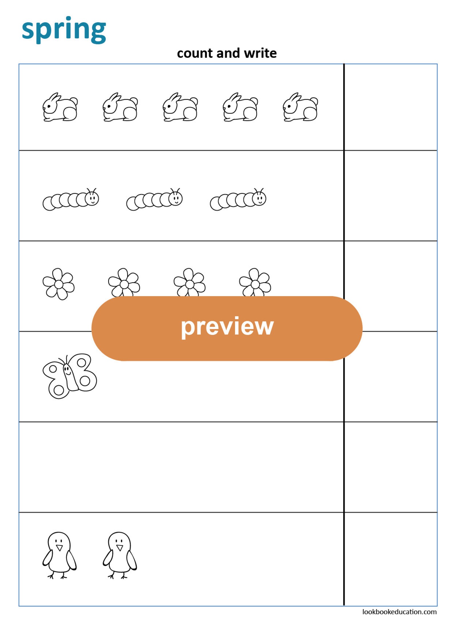 Workbook Spring - Digital File - Etsy