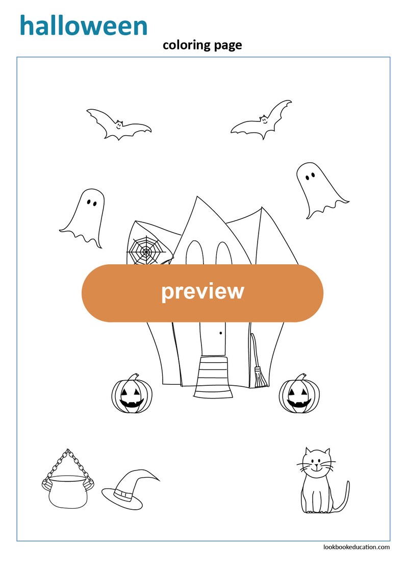 Workbook Halloween - Digital File - Etsy