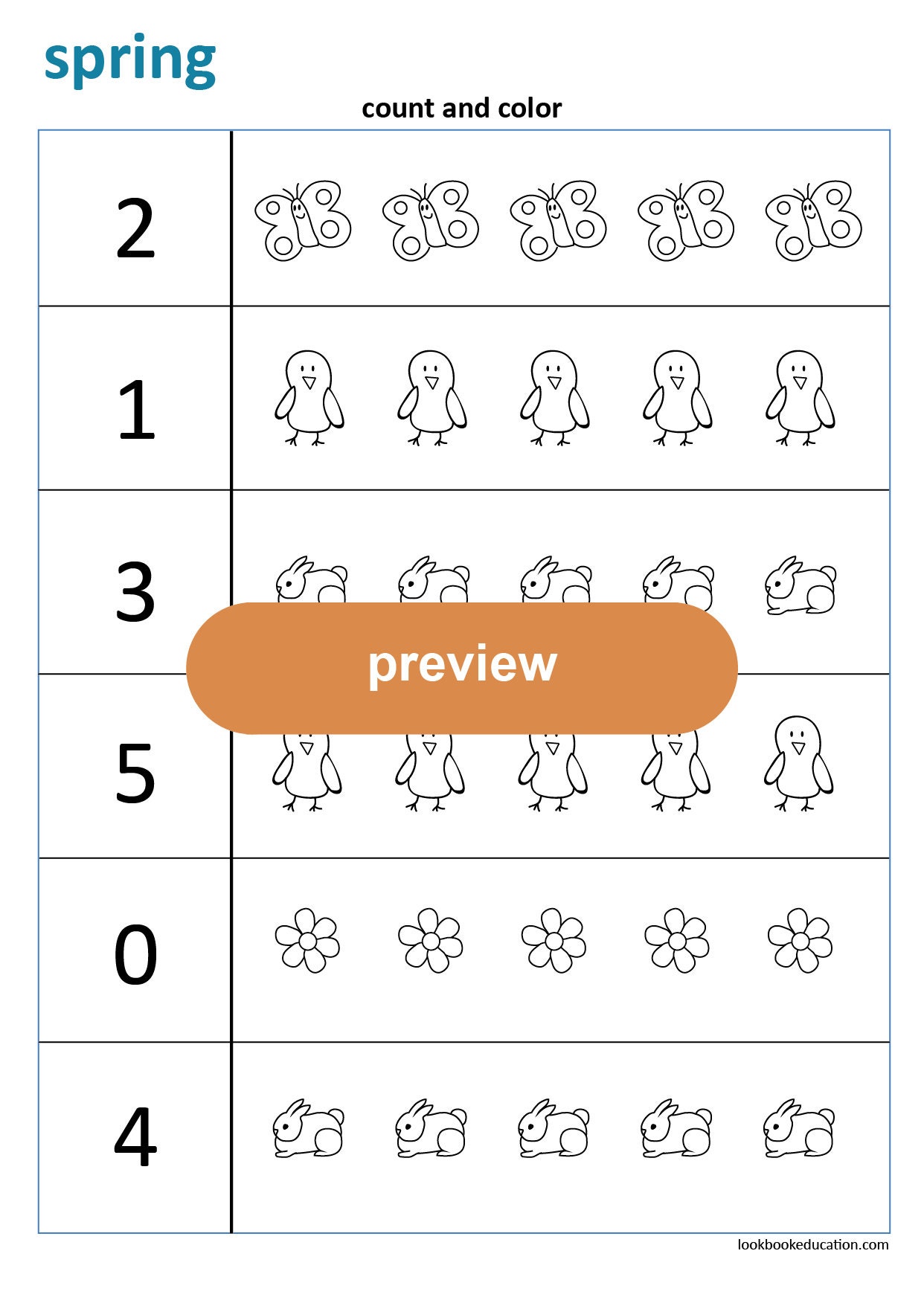 Workbook Spring - Digital File - Etsy