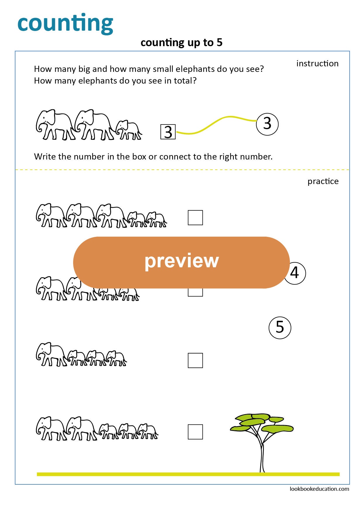 Workbook Counting and Addition up to 5 - Digital File - Etsy